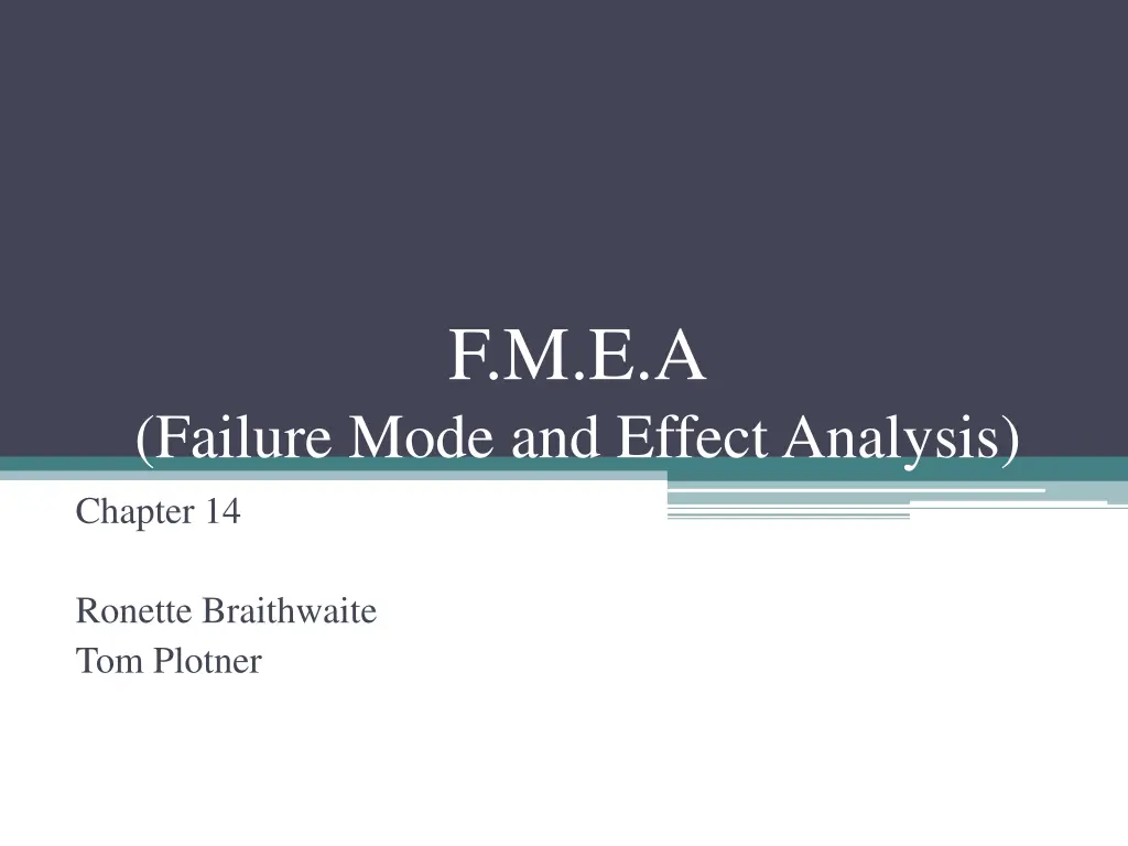 PPT - Understanding FMEA: Benefits, Types, and Implementation