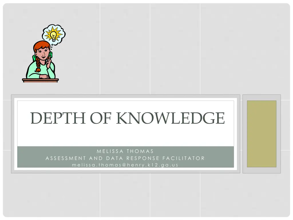 Understanding Depth of Knowledge (DOK) Levels for Rigorous Learning PPT ...