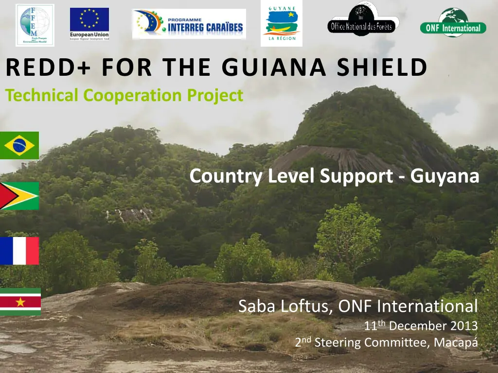 PPT - REDD+ FOR THE GUIANA SHIELD