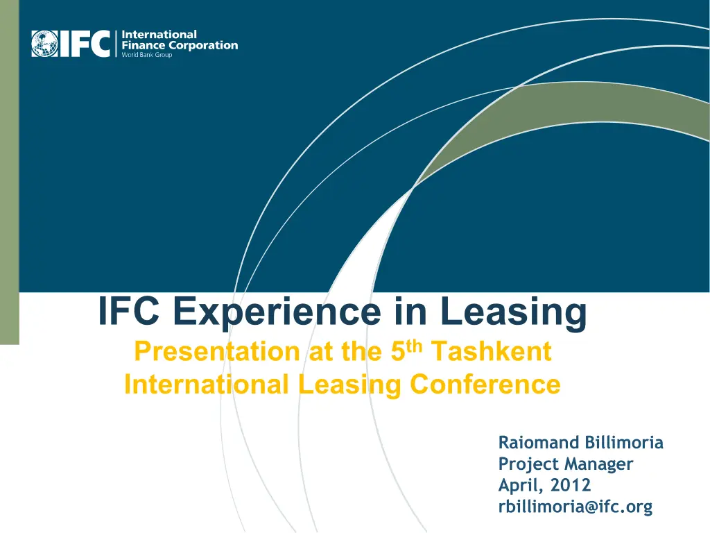 PPT - IFC Experience in Leasing